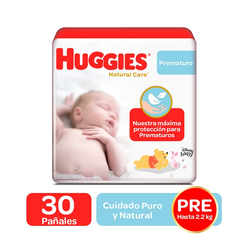 Pañales Huggies Natural Care Prematuro 30 Uds. 8X30 - Disquinsa, S.A.