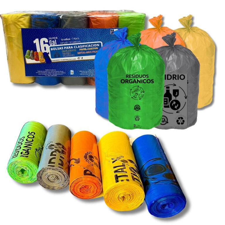 Bolsas de colores para separación de residuos. - Disquinsa, S.A.